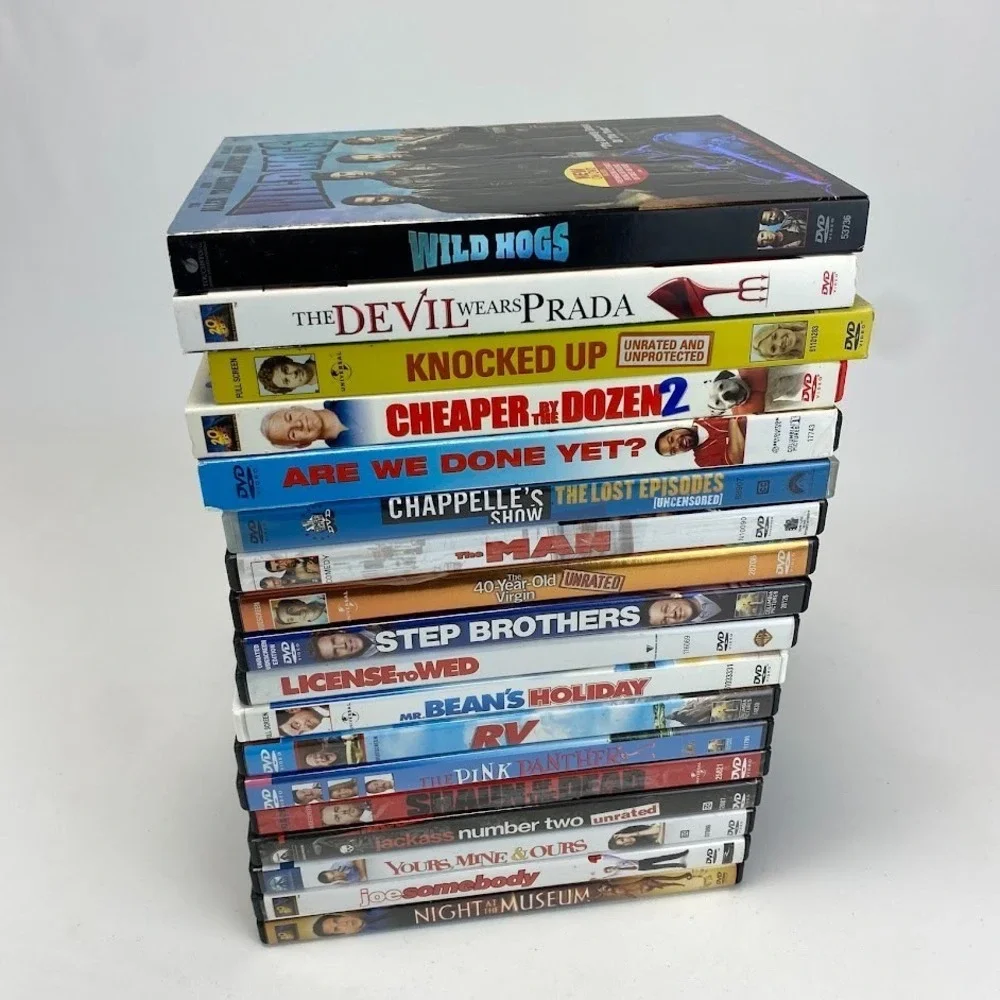 Media | 18 Comedy Movies Dvd Lot Chapelle Jackass Virgin Wild Hogs ...